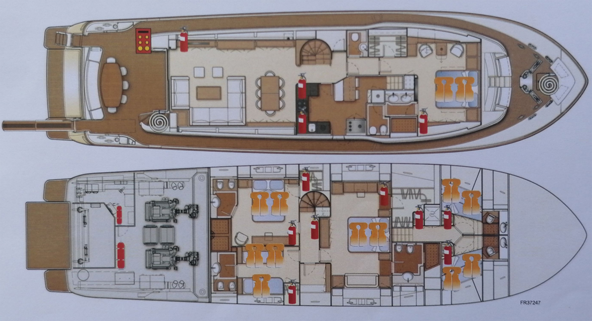 M/Y Friend's Boat, Ferretti / Custom Line Navetta 26, 2008 - Athenian ...